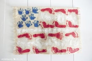 Our Keepsake Hand Print Flag » styleberry BLOG